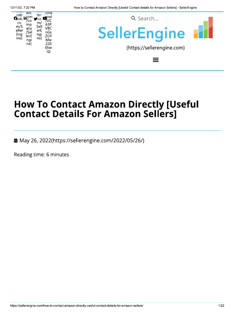 Amazon Contacts | PDF