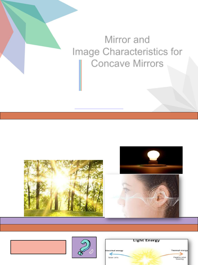 Optics - Mirror, Image Formation by Concave Mirror | PDF | Light | Reflection (Physics)