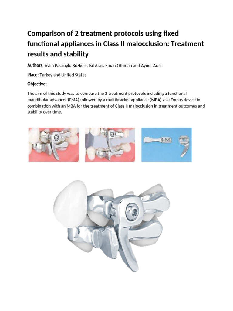 2020-Comparison of 2 treatment protocols of fixed functional | PDF ...
