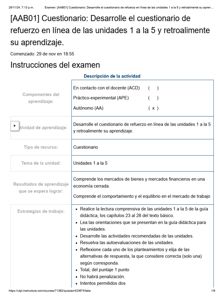 Cuestionario de Refuerzo: Unidades 1-5 | PDF | Producto Interno Bruto ...