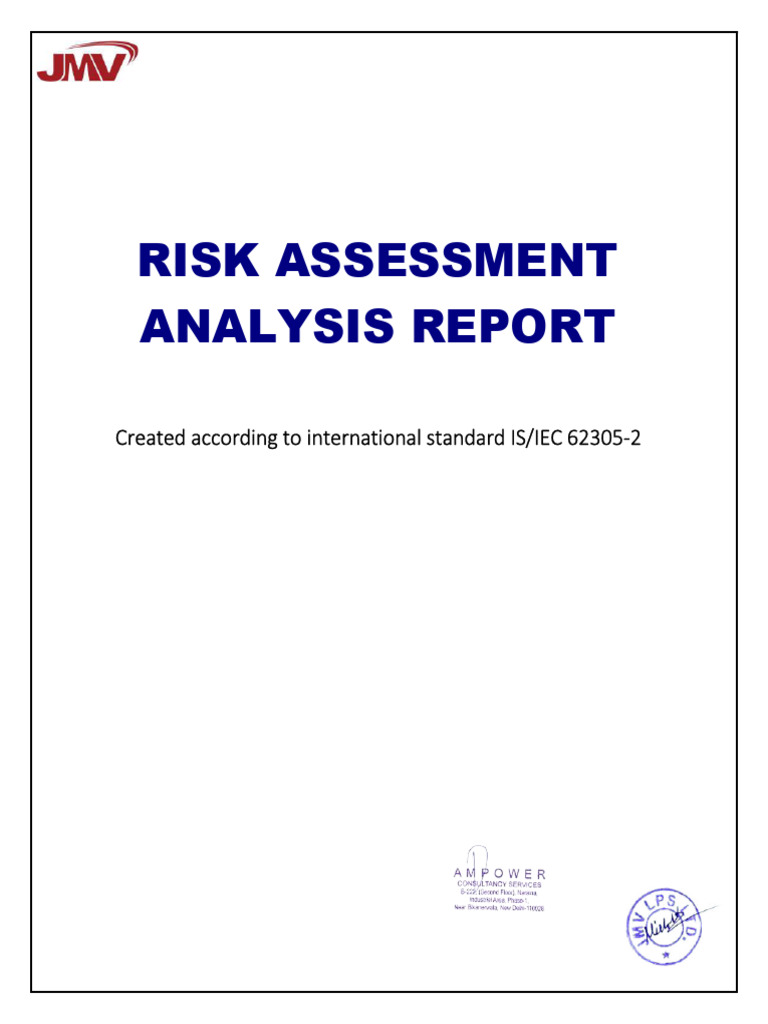 Risk Assessment Calculation Report-Signed Compressed | PDF | Risk ...