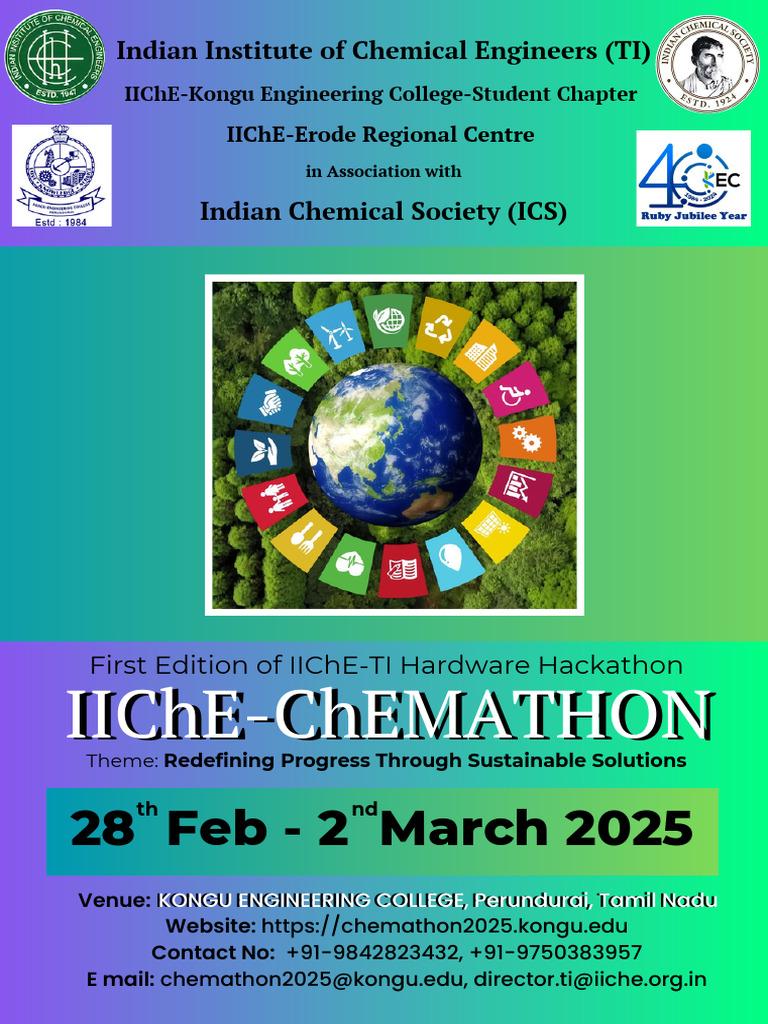 IIChE-ChEMATHON 2025: Innovate for SDGs | PDF | Waste | Materials