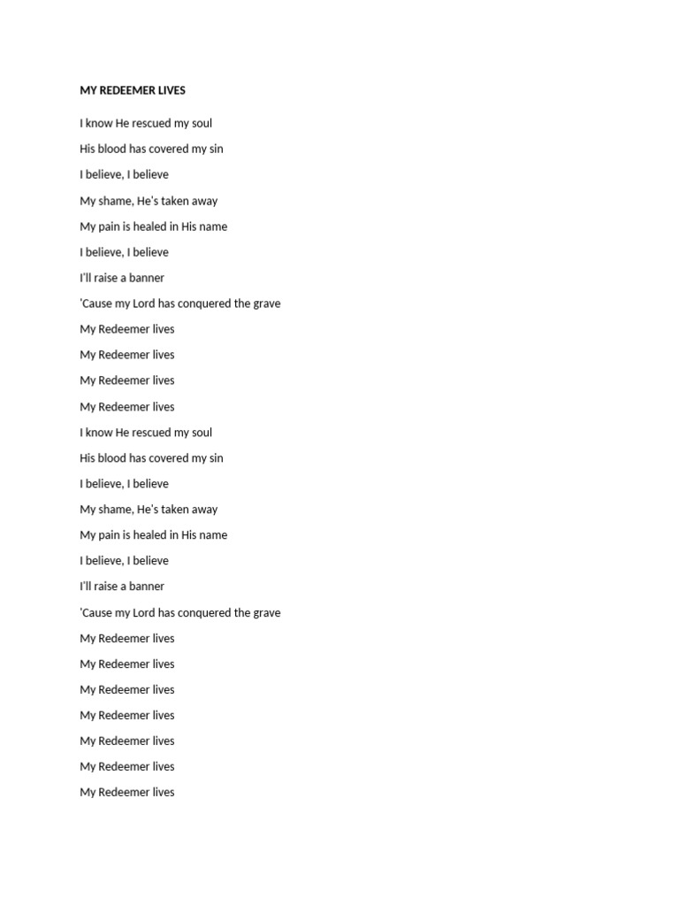 Reunion Line Up - March 292024 | PDF | Glory (Religion) | Jesus