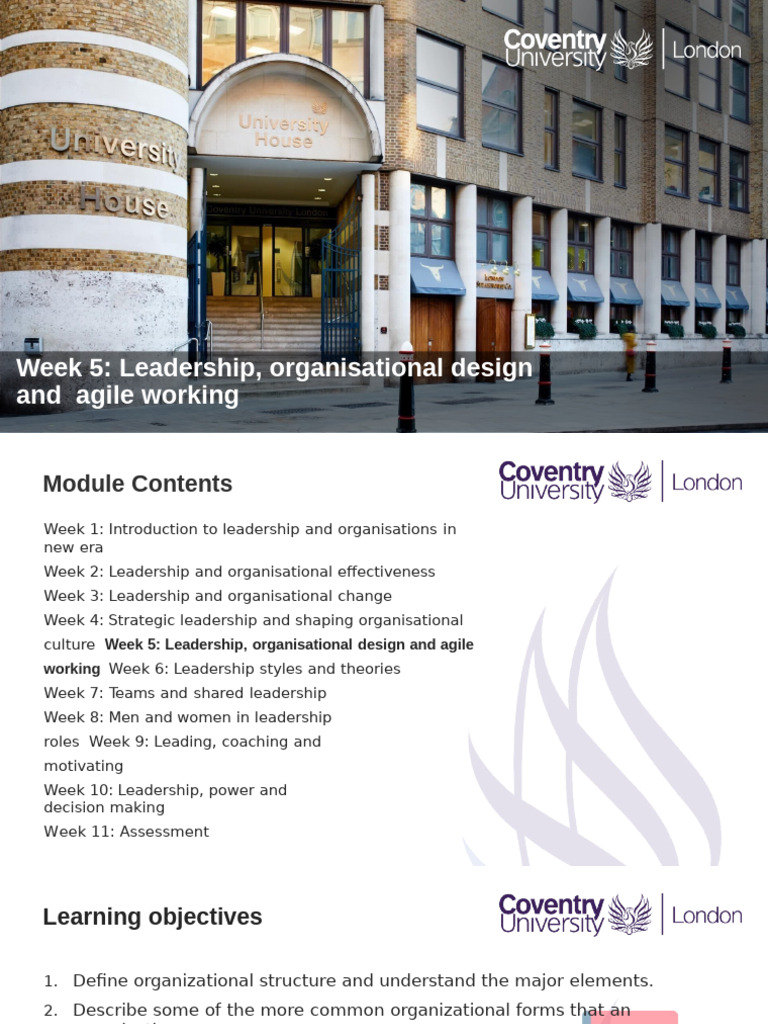 Guided Self Study Week-5 | PDF | Organizational Structure | Leadership
