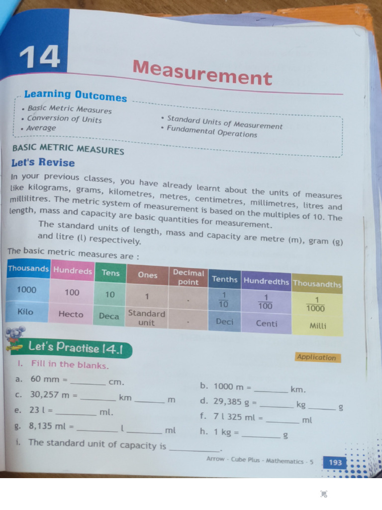 Measurement Chapter | PDF