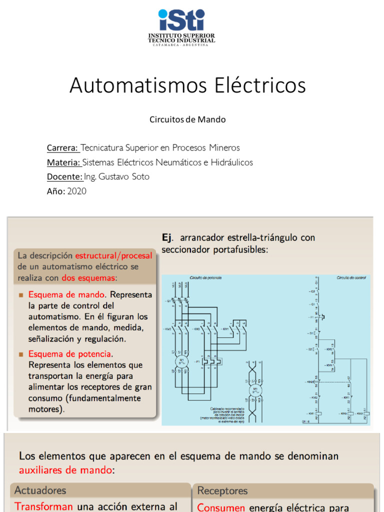 TSPM - Sistemas Eléctricos-Clase 3 - 1er Año 2020 | PDF