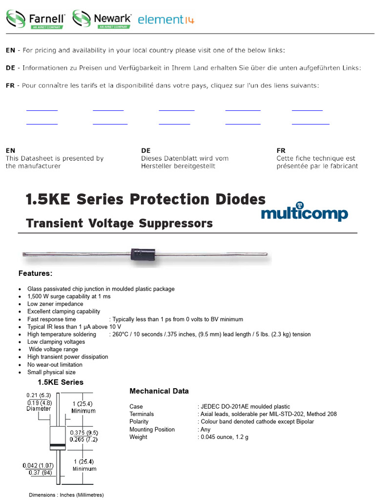 1661894 (1) | PDF | Diode | Electrical Engineering