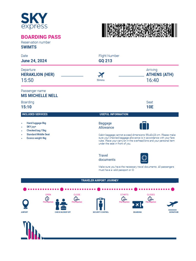 Boarding Passes 5WIMTS | PDF | Baggage | Aviation