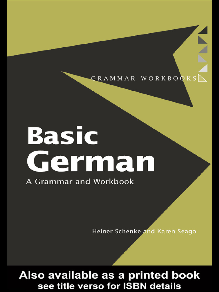 Basic German Grammar and Workbook | PDF | Grammatical Gender | English ...