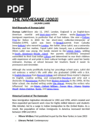 The Namesake | PDF