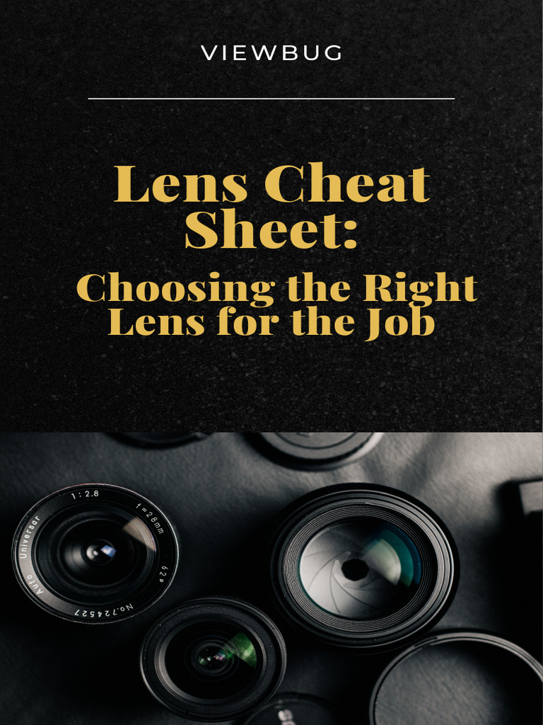 Lens Selection Guide for Photography | PDF | Camera Lens | Macro ...