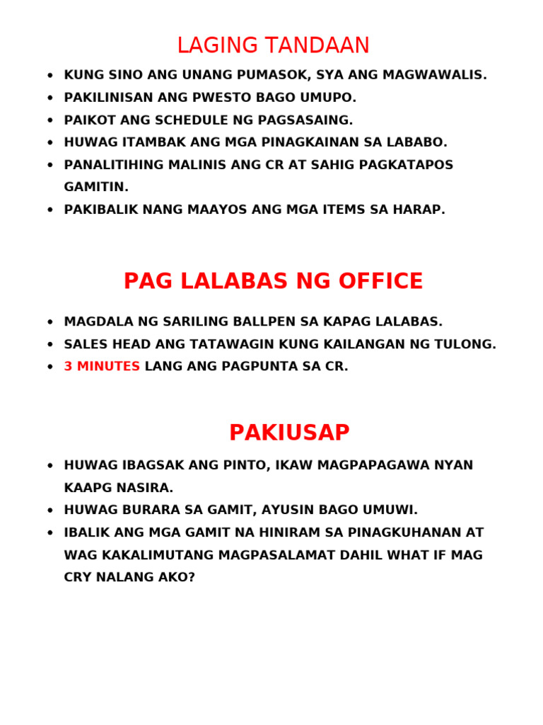 LAGING TANDAAN | PDF