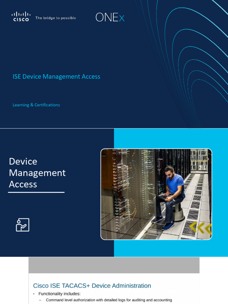 23.Introducing Device Administration D. ISE Device Administration ...