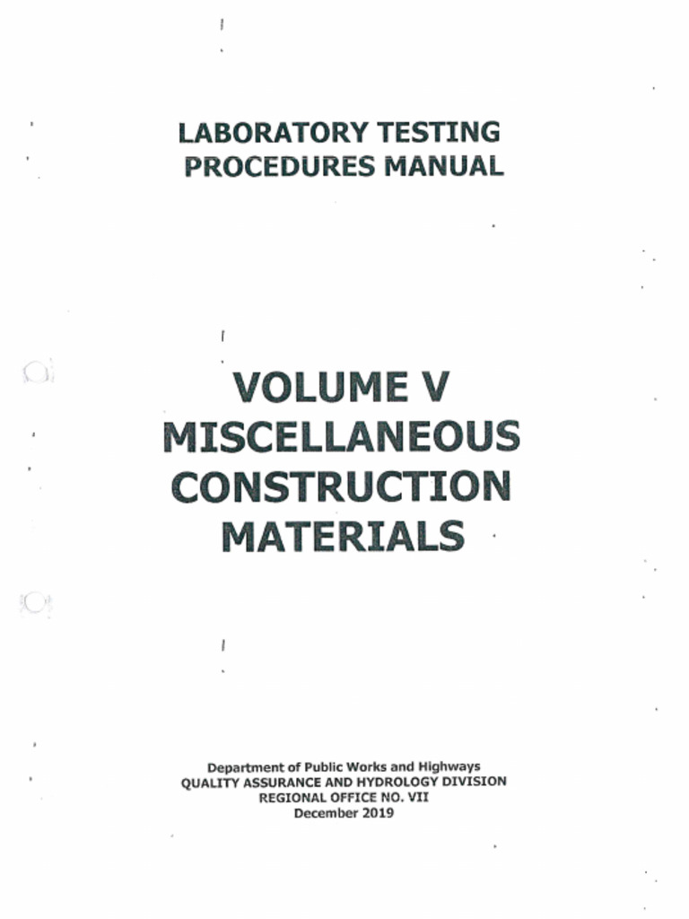 Materials Tech Manual | PDF