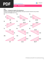 Area of Triangle: 1/2abSin(C) Worksheet | PDF | Area | Triangle