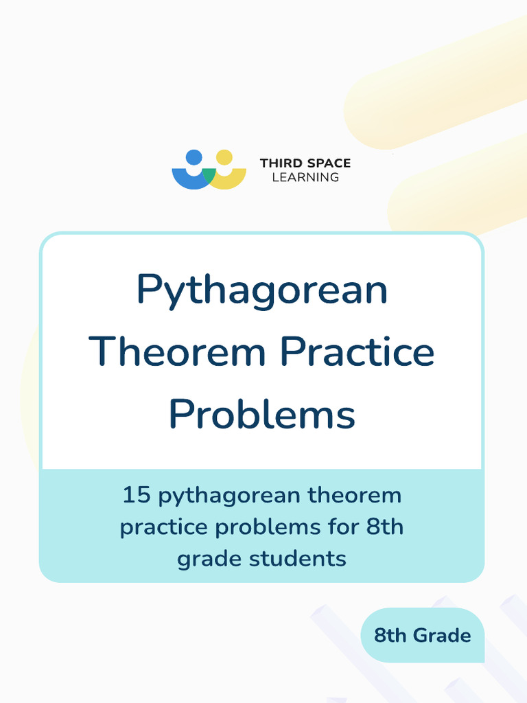 15 Pythagoras Theorem Practice Problems Worksheet | PDF | Distance | Elementary Geometry