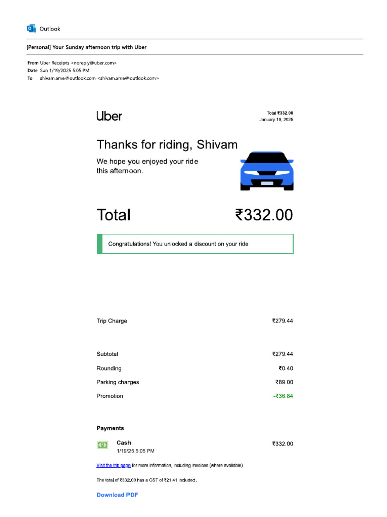 19 01 2025 Uber | PDF