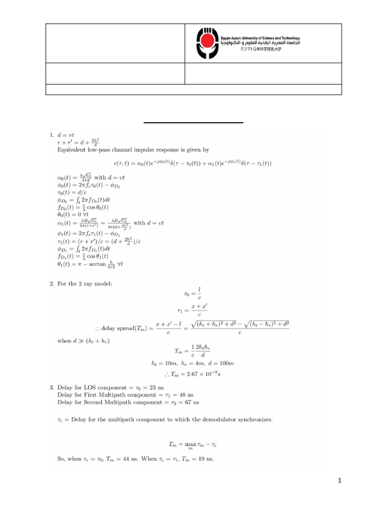ECE 435 - Sheet 2 - Soln | PDF