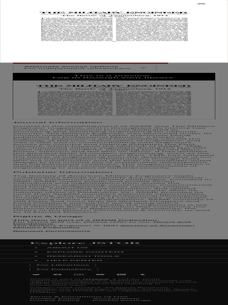 The Battle of Tannenberg, 1914 On JSTOR | PDF