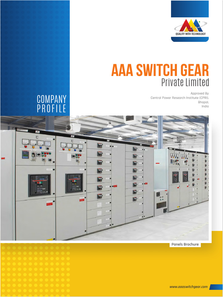 AAA Switch Gear Panels Brochure | PDF | Electric Power Distribution ...