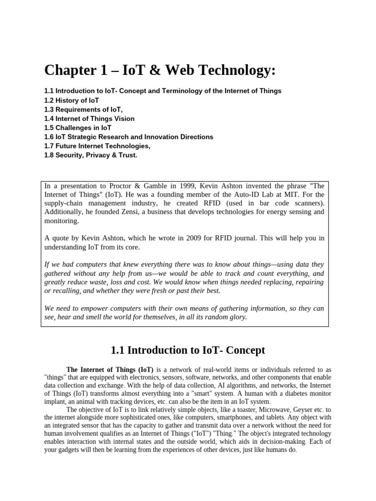 IOT chap 1 REVISED | PDF | Internet Of Things | Computer Network IOT chap 1 REVISED | PDF | Internet Of Things | Computer Network