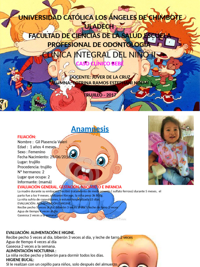 Caso Clínico Odontológico Infantil | PDF | Cuidado de la salud ...