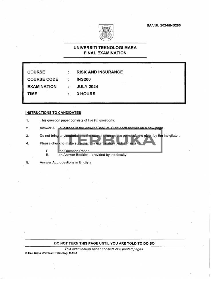 INS200 2 | PDF | Reinsurance | Insurance