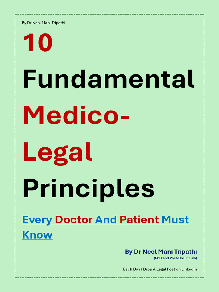 Key Principles of Medical Negligence | PDF | Negligence | Informed Consent
