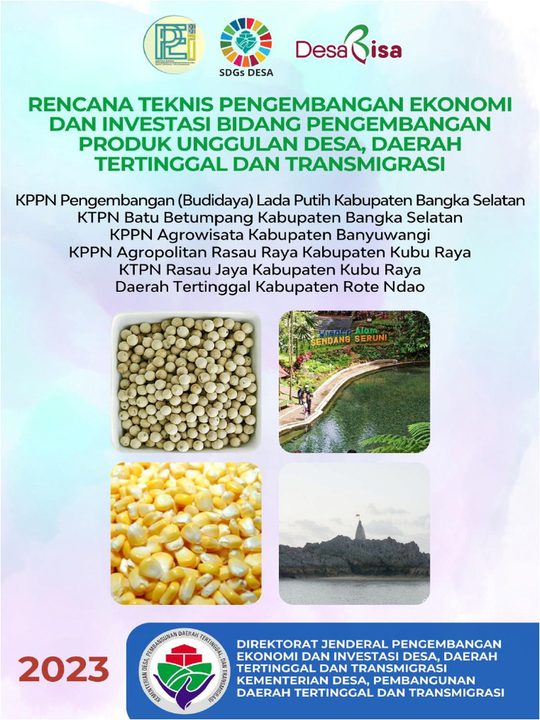 Dokumen Rentek Pengembangan Produk Unggulan Desa, Daerah Tertinggal ...