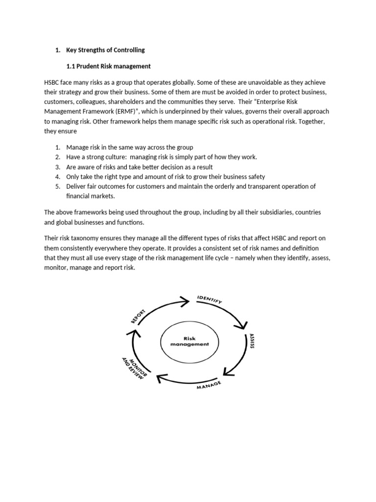 HSBC Controlling | PDF | Risk | Risk Management