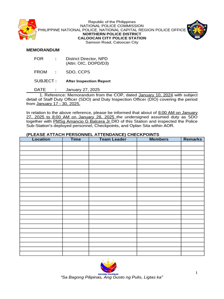 SDO DIO Updated Form South January 13, 2025 | PDF | Detention ...