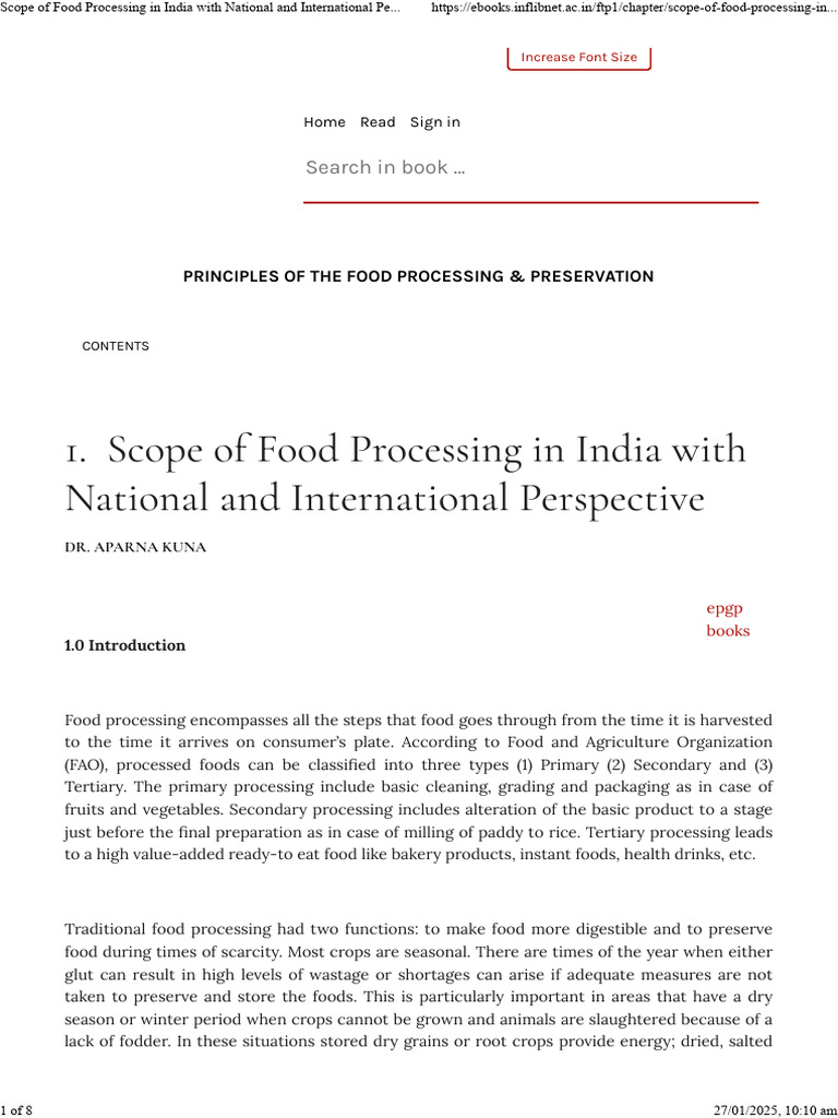 Scope of Food Processing in India With National and International ...