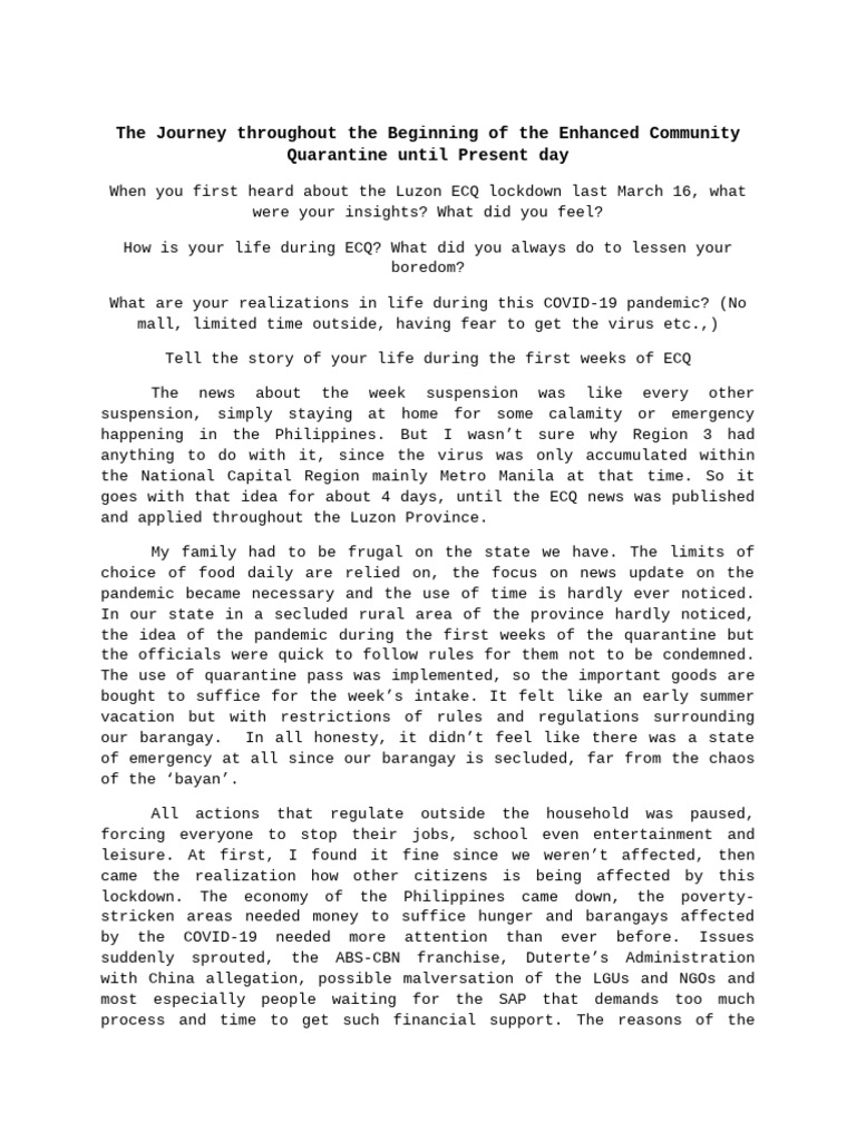 NATSCI - The Journey Throughout The Beginning of The Enhanced Community ...