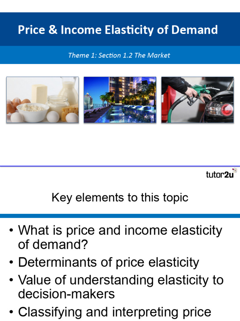 Business Alevel Year1 Elasticity of Demand | PDF | Demand | Elasticity ...