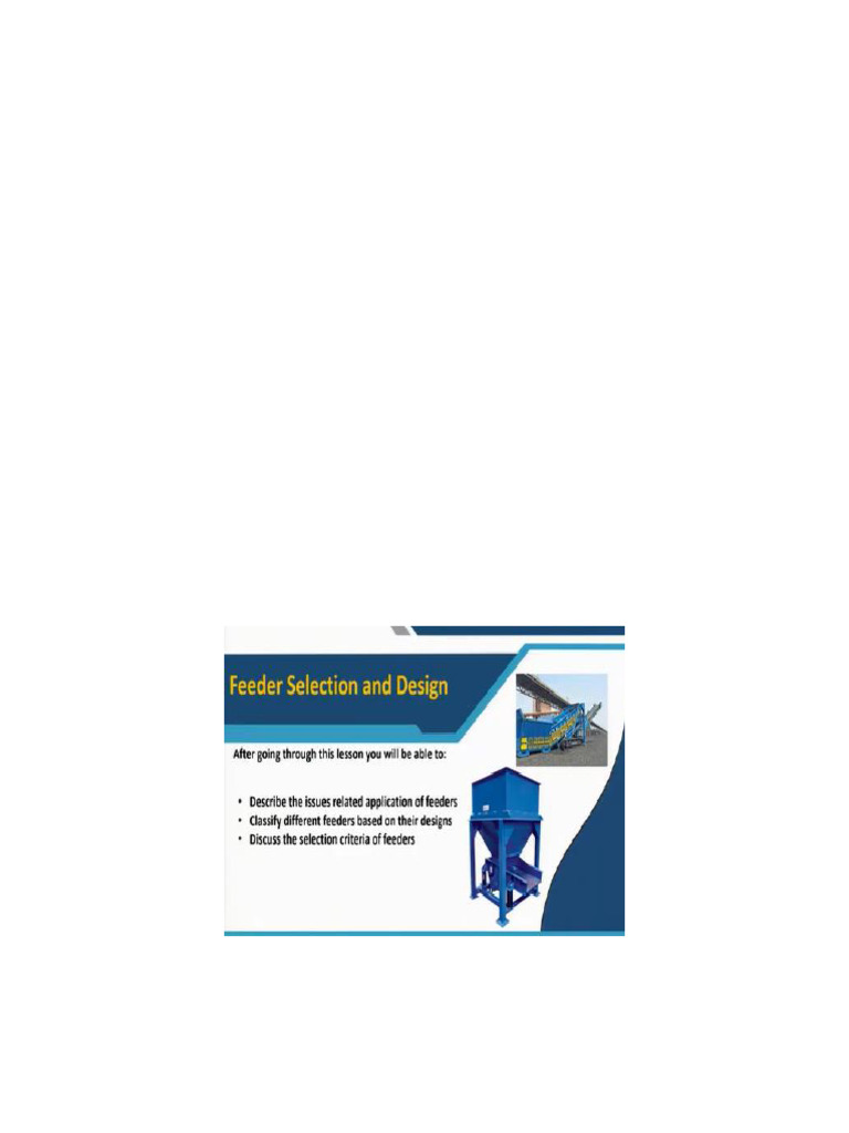 Feeder Types for Bulk Material Handling | PDF | Mechanical Engineering