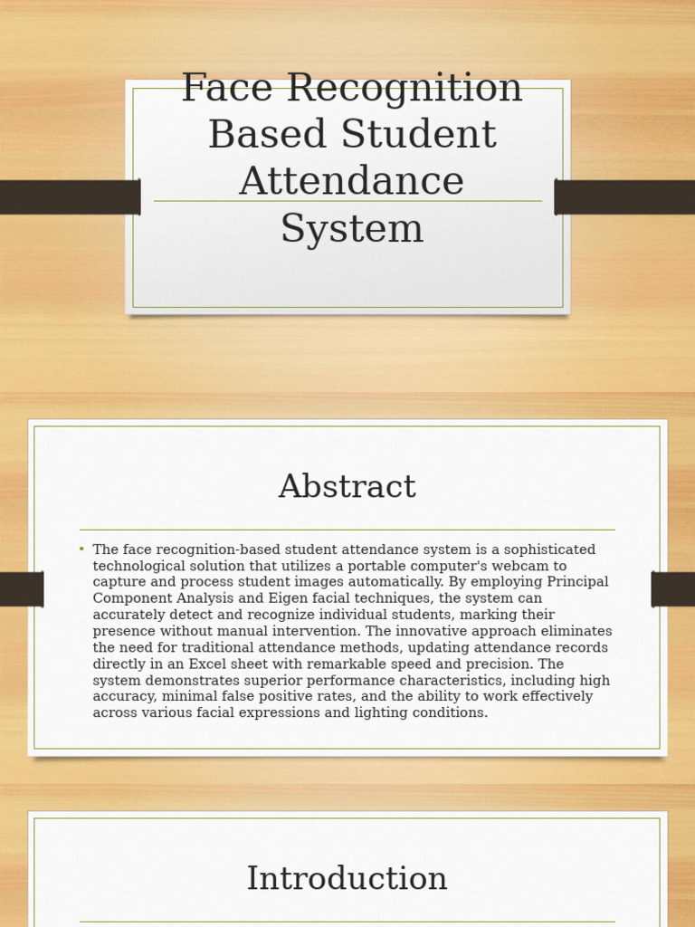 Face Recognition Based Student Attendance System | PDF | Automation ... Face Recognition Based Student Attendance System | PDF | Automation ...