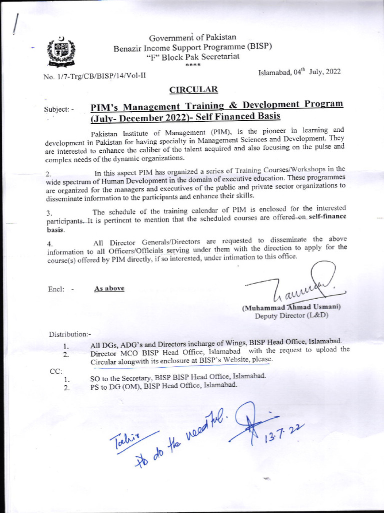 PIMs Management Training 2022 | PDF | Welfare State | Humanitarian Aid