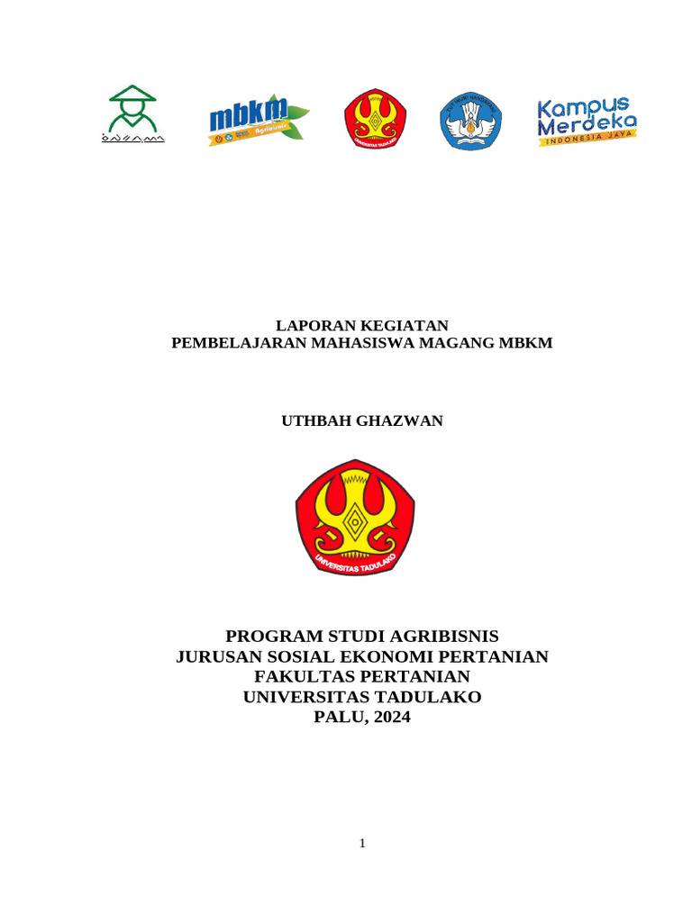 Laporan Magang Mahasiswa MBKM 2024 | PDF