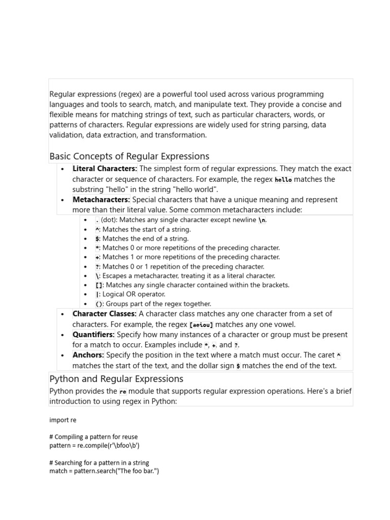 Chapter 10 | PDF | Regular Expression | Computer Programming