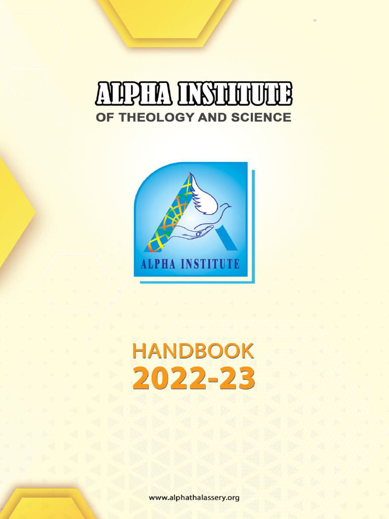 Alpha Institute of Theology Overview | PDF | Bible | Thesis