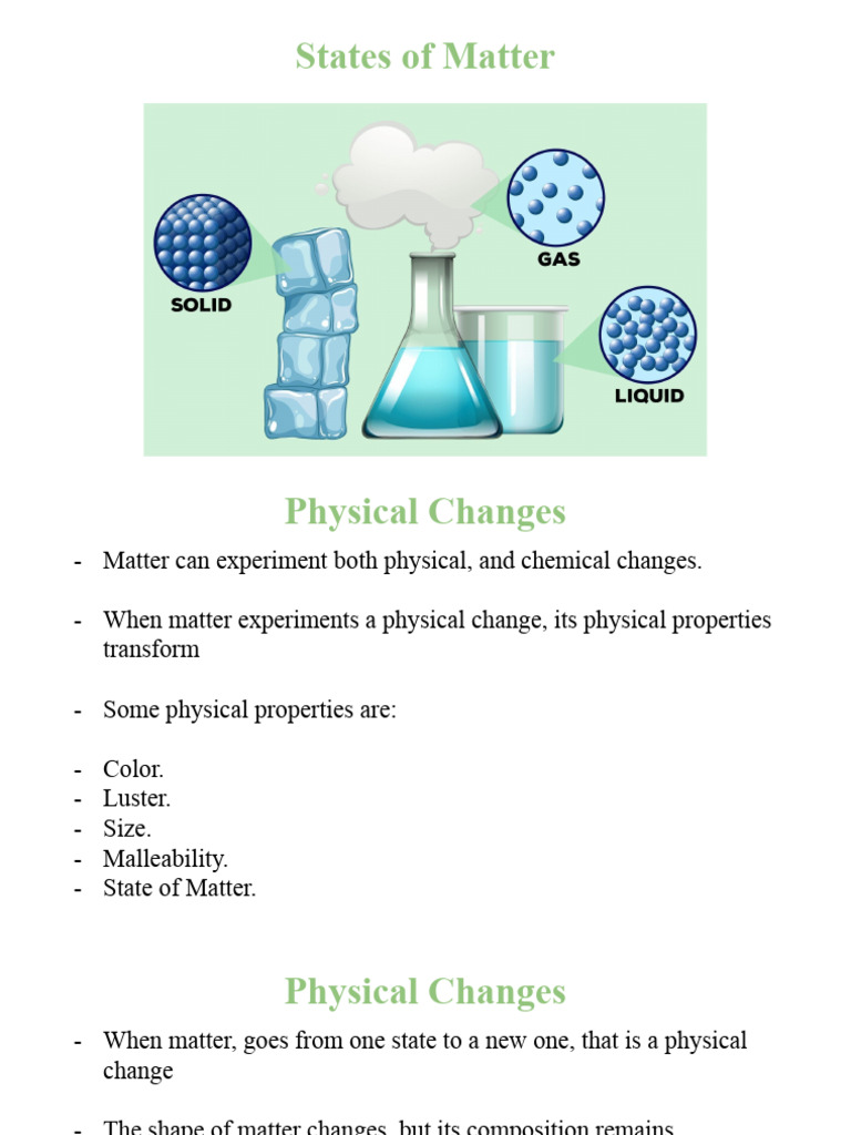 Understanding Physical Changes in Matter | PDF