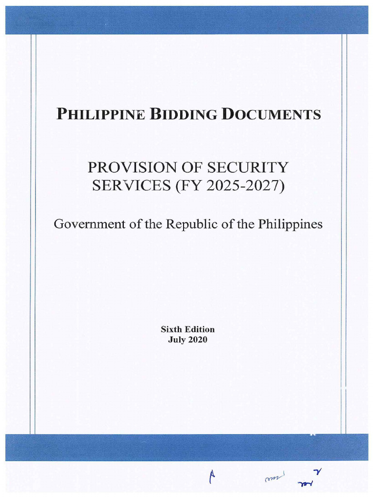 Bidding Documents-Security Services | PDF