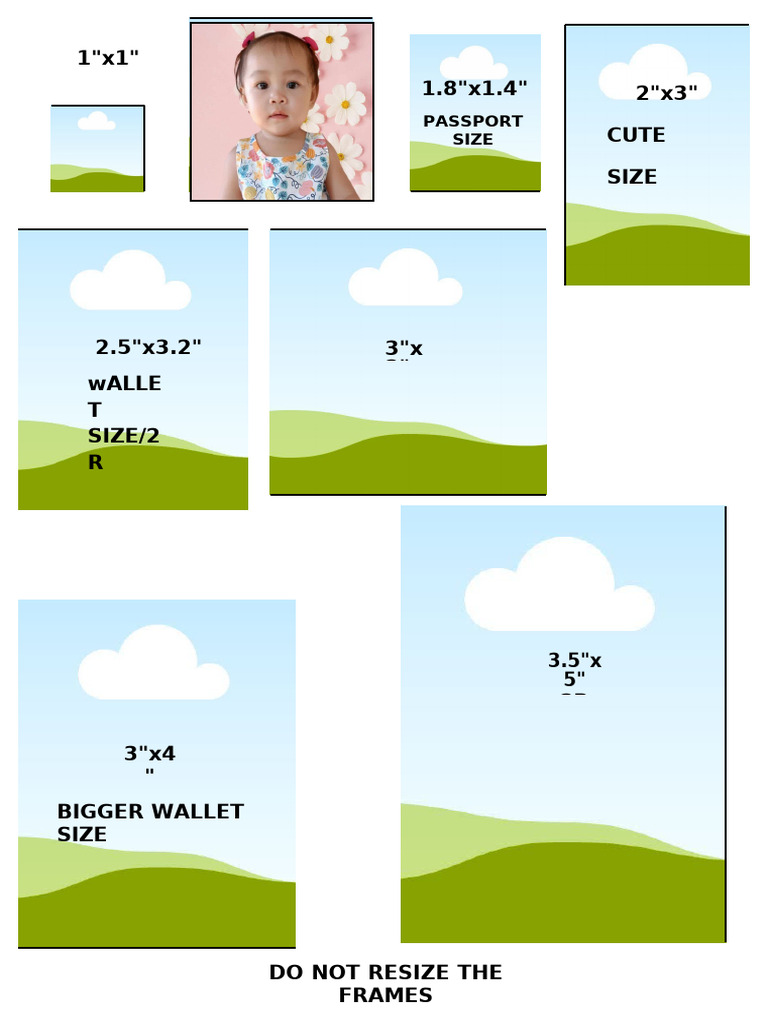 Rush Id & Photo Printing Template (A4SIZE) | PDF
