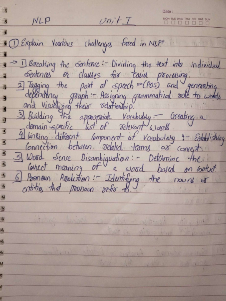 NLP UNIT 1 AND 2 | PDF