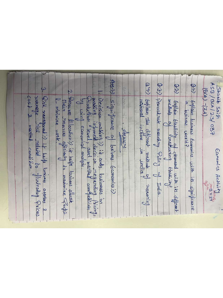 Eco Assignment | PDF