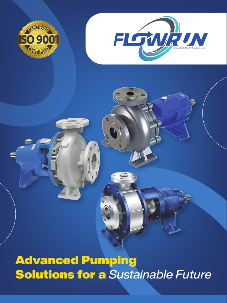 Flowrun Pumps Product Brochure | PDF | Pump | Bearing (Mechanical)