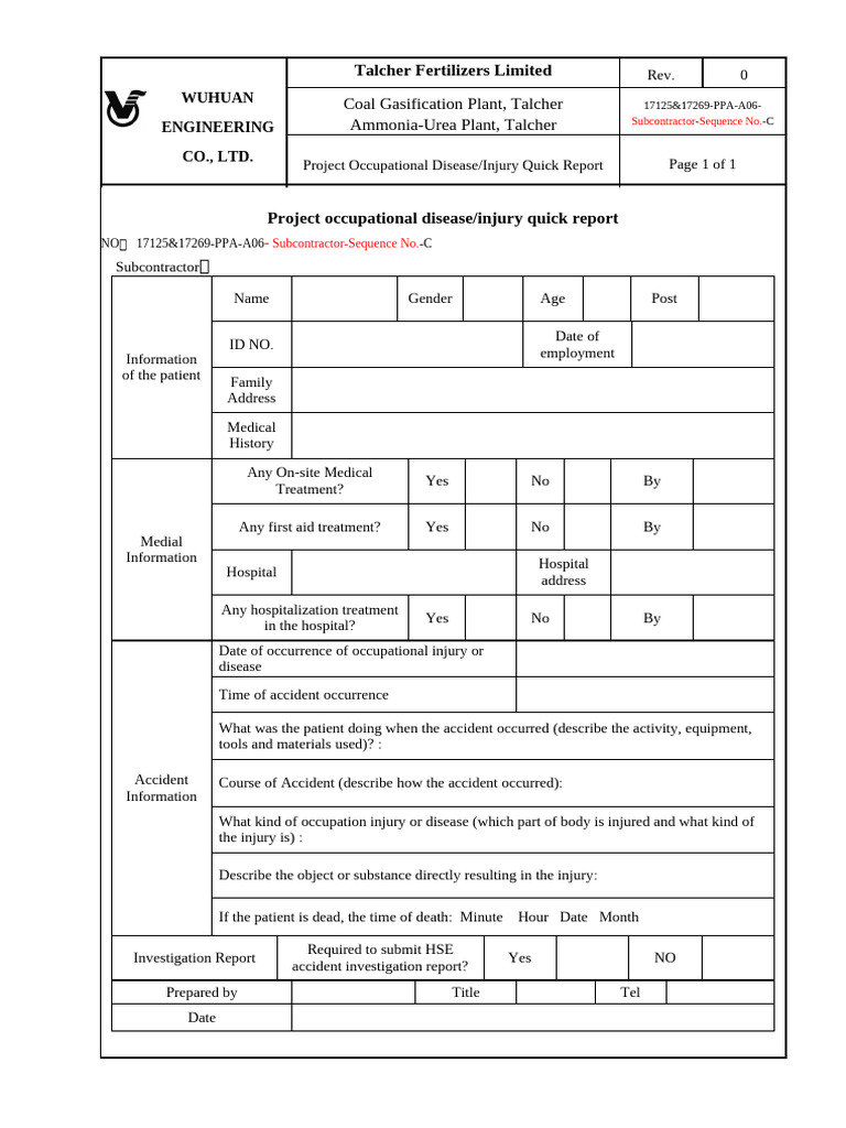 17125&17269-PPA-A06-Subcontactor-Sequence No.-C Occupational Disease ...