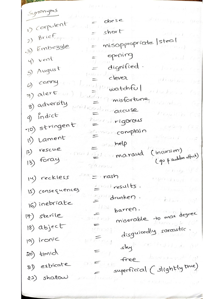 Synonyms | PDF