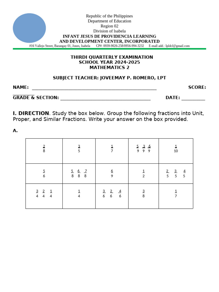 Math 3rd Pdf Mathematics