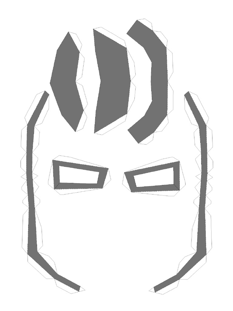 Dr Doom Mask Full Size Papercraft-no Lines(No Password | PDF